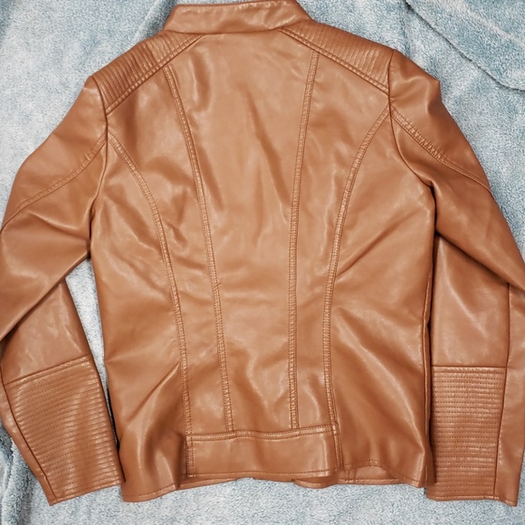 a.n.a | Jackets & Coats | Nwt Ana Faux Leather Jacket Antelope | Poshmark